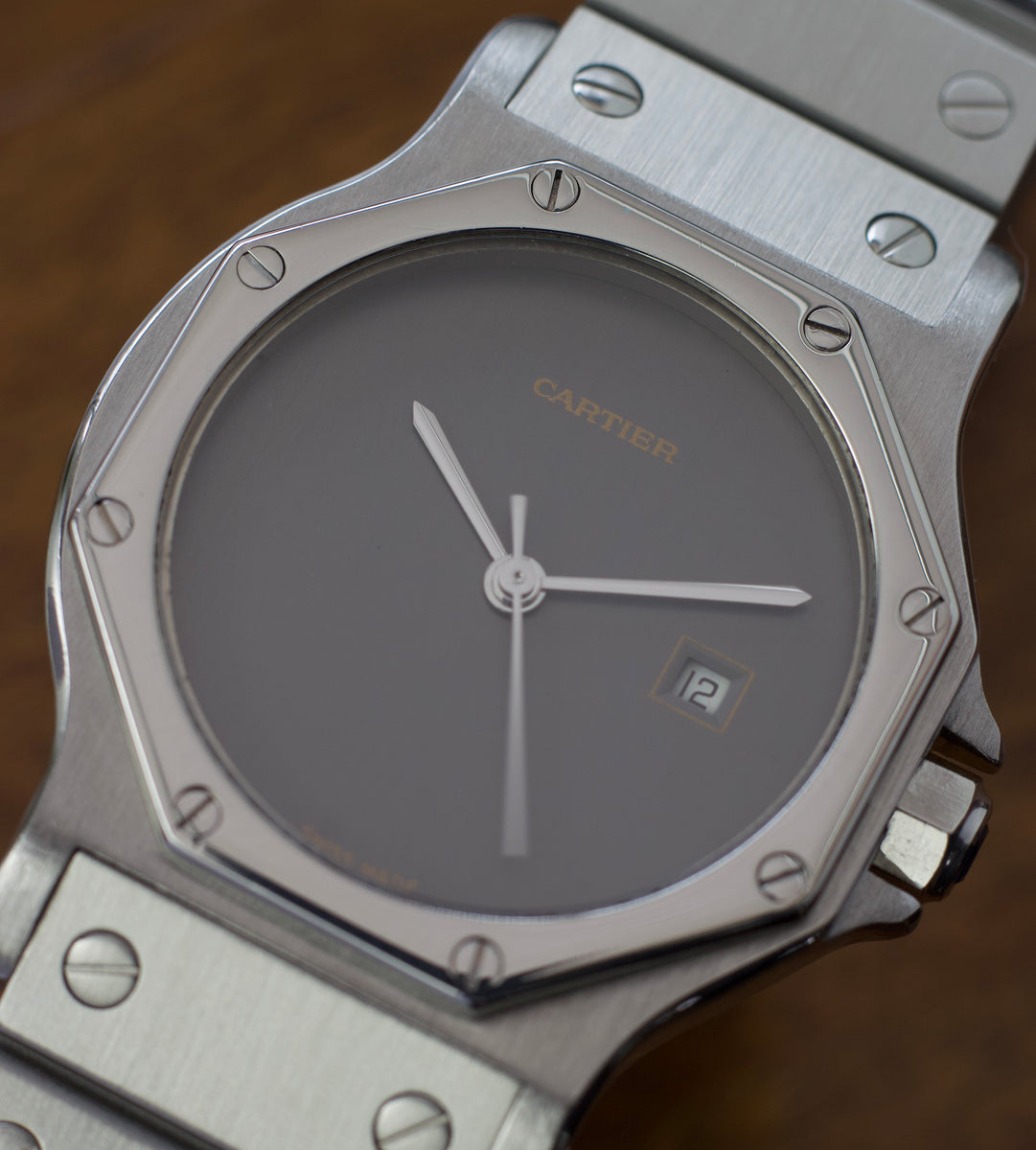 Cartier Santos Octagon 2965 'Slate Grey / Ghost Dial' – 10 over 10