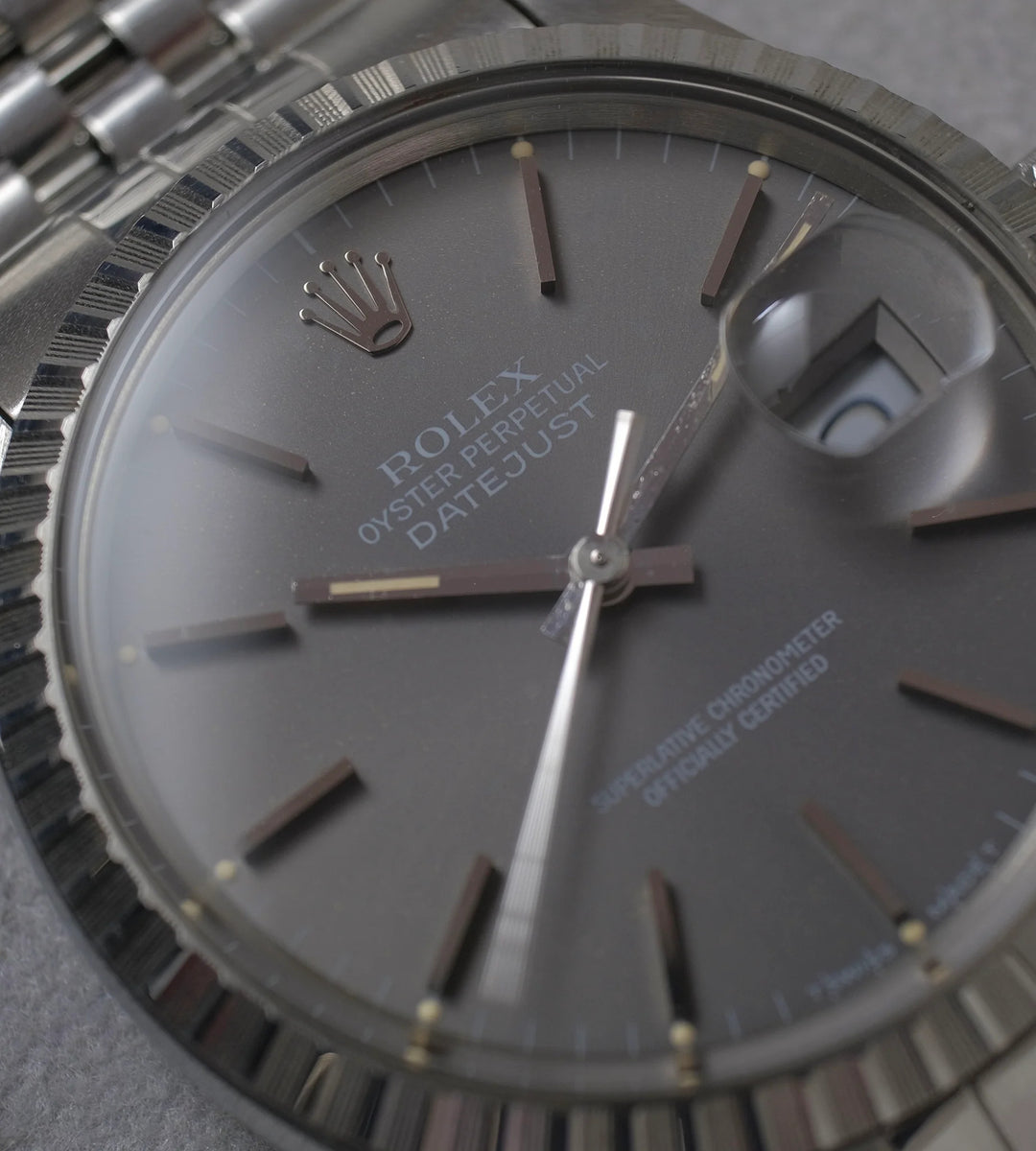 Rolex Datejust 16030 'Slate Grey / Ghost Dial' 1987 – 10 over 10