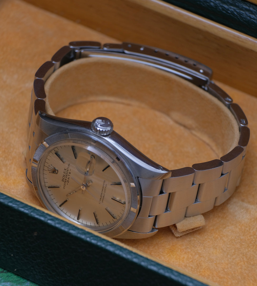 Rolex Date 1501 'Silver dial' + Box 1979 – 10 over 10